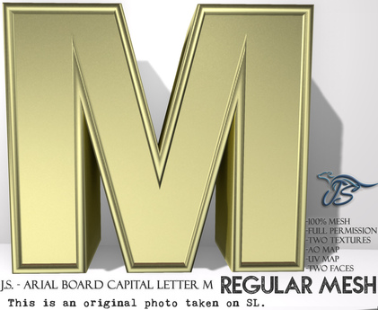 Second Life Marketplace - J.S. - ARIAL BOARD CAPITAL M - REGULAR MESH