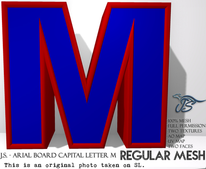 Second Life Marketplace - J.S. - ARIAL BOARD CAPITAL M - REGULAR MESH