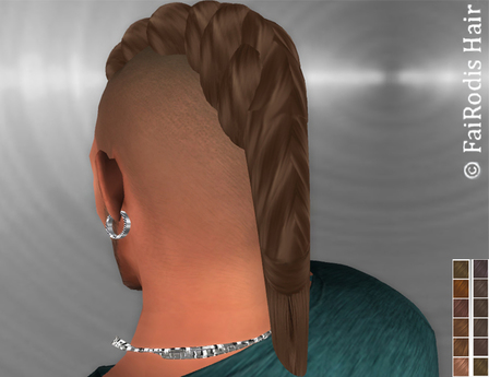 Second Life Marketplace - FaiRodis Eirik hair with flexi braid Light ...