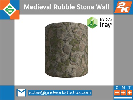 Second Life Marketplace - Medieval: Rubble Stone Wall
