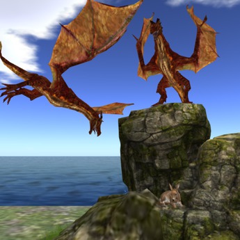 Second Life Marketplace - Animated Dragons & the Fawn, 27 Li, Bagged