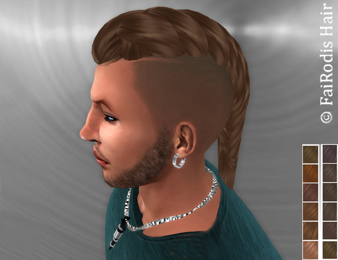 Second Life Marketplace - FaiRodis Eirik hair with flexi braid Light ...