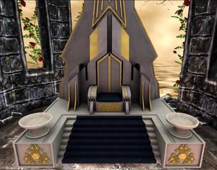 Second Life Marketplace - Elf imperial throne Full Perm Mesh