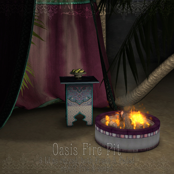 Second Life Marketplace - *pm* Oasis Fire Pit - Red