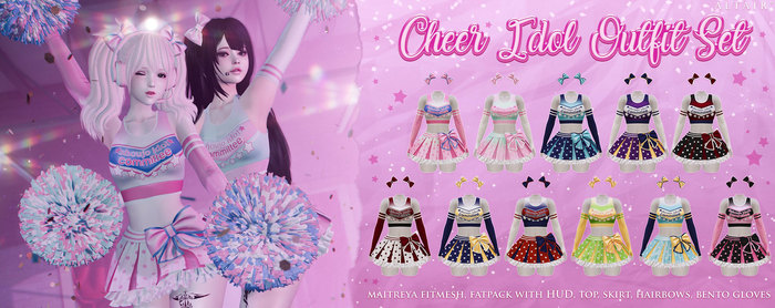 Second Life Marketplace - ALTAIR* cheer idol outfit set .umi. (attach me)