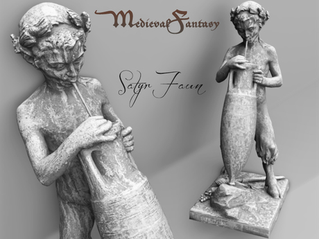 Second Life Marketplace - [MF] Mesh little satyr faun drinking wine ...