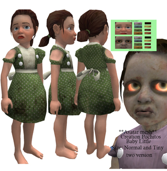 Second Life Marketplace - Avatar mesh Baby Little Sister (Creation ...