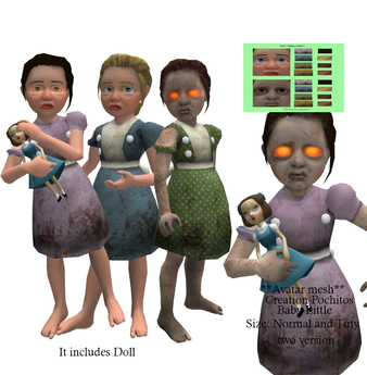 Second Life Marketplace - Avatar mesh Baby Little Sister (Creation ...