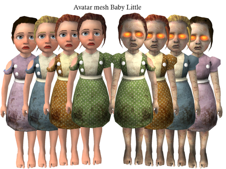 Second Life Marketplace - Avatar mesh Baby Little Sister (Creation ...