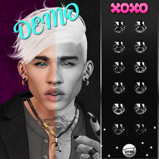 Second Life Marketplace - XOXO / DEMO Mettalic Chromatic Eyes (Unisex ...