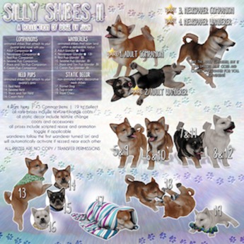 Second Life Marketplace - JIAN Silly Shibes II 11. Black and Tan Wander ...
