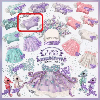 Second Life Marketplace - :Moon Amore: Amphirtrite Top / Lilac (L) Gacha