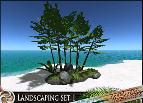 Second Life Marketplace - HeadHunter's Island - Landscaping set 1 ...