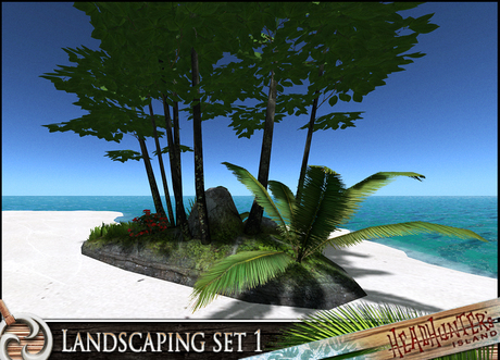 Second Life Marketplace - HeadHunter's Island - Landscaping set 1 ...