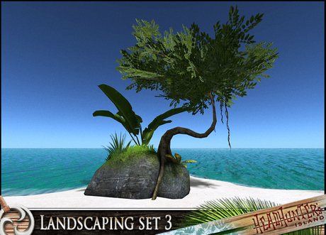 Second Life Marketplace - HeadHunter's Island - Landscaping set 3 ...