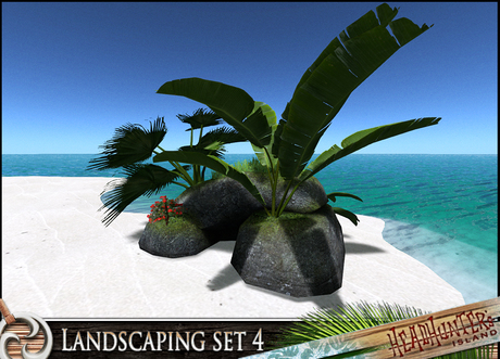 Second Life Marketplace - HeadHunter's Island - Landscaping set 4 ...