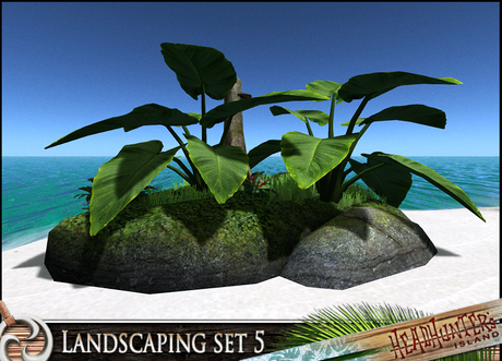 Second Life Marketplace - HeadHunter's Island - Landscaping set 5 ...