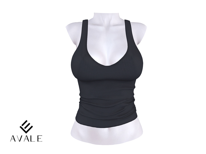 Second Life Marketplace - AVALE Amy Shirt - Black