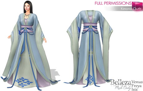 Second Life Marketplace - FULL PERM BELLEZA Kimono Outfit For Belleza ...