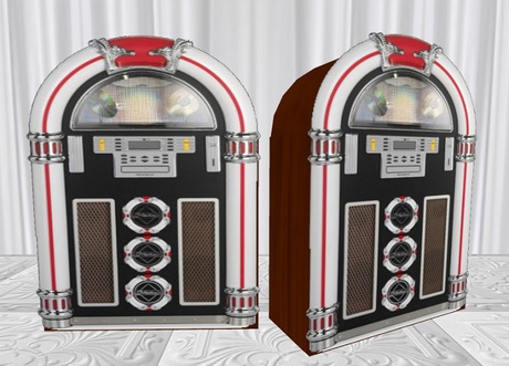 Second Life Marketplace - Jukebox White & Red CM