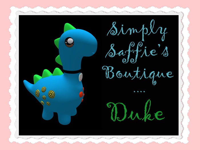 Second Life Marketplace - Simply Saffie's Boutique - Duke Hug A Dino ...