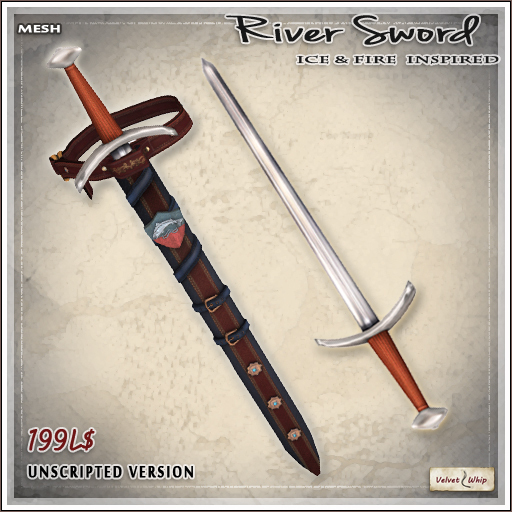 Second Life Marketplace - [V/W] River Sword - Unscripted: Game of ...