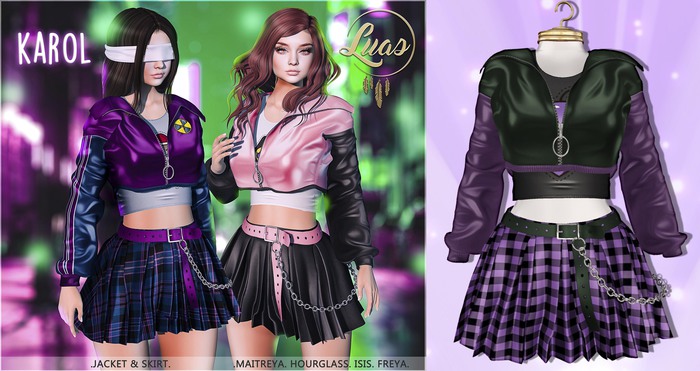 Second Life Marketplace - Luas Karol Green & Purple