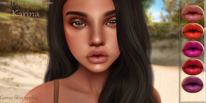 Second Life Marketplace - (Enfer Sombre*) Karina skin & Shape DEMO