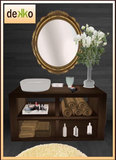 Second Life Marketplace - deKKo - Bathroom Set- Bathroom furniture ...