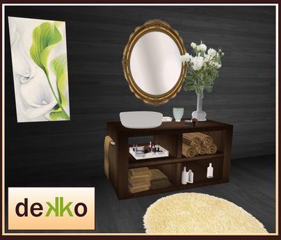 Second Life Marketplace - deKKo - Bathroom Set- Bathroom furniture ...