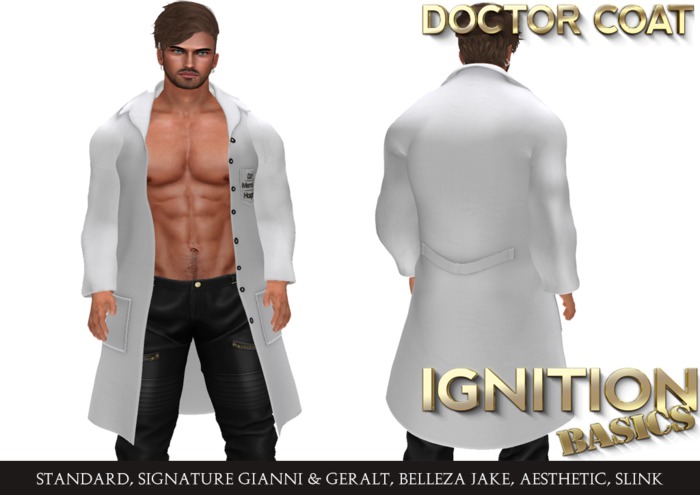 Second Life Marketplace - Ignition Doctor Coat White