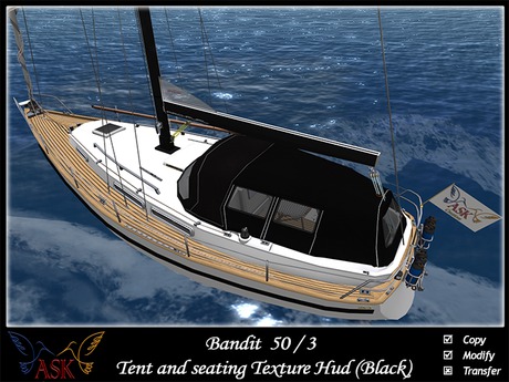 Second Life Marketplace - ASK - Bandit 50/3 Tent and seating Texture ...