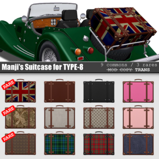 Second Life Marketplace - Manji's Suitcase for TYPE-8 (Canvas) Box