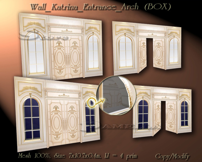 Second Life Marketplace - Wall_Katrina_Entrance_Arch (BOX)