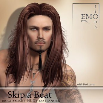 Second Life Marketplace - .:EMO-tions.. *SKIp A BeaT* - unisex BLACK ! pack