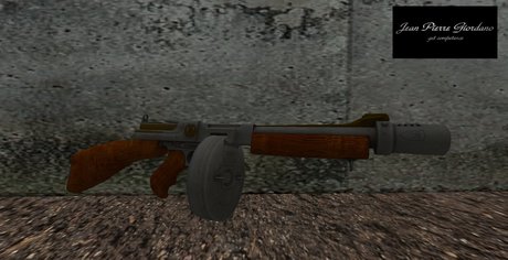 Second Life Marketplace - Al Capone Maschine Gun Tommy mesh
