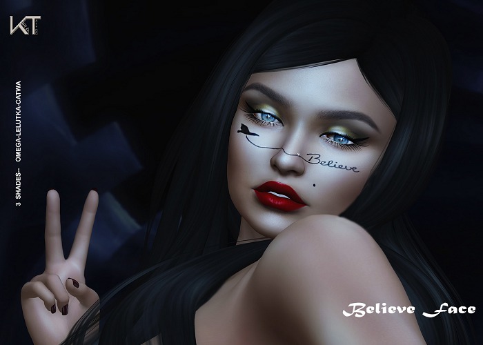 Second Life Marketplace - ~ Kira TattOO ~BELIEVE FACE