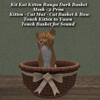 Second Life Marketplace - Kit Kat Kitten Ranga Dark Basket