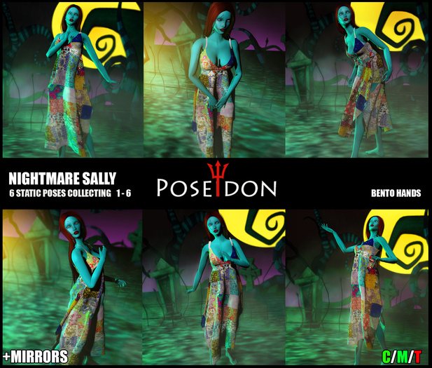 Second Life Marketplace - Nightmare Sally Poses Complete #1-6 BENTO