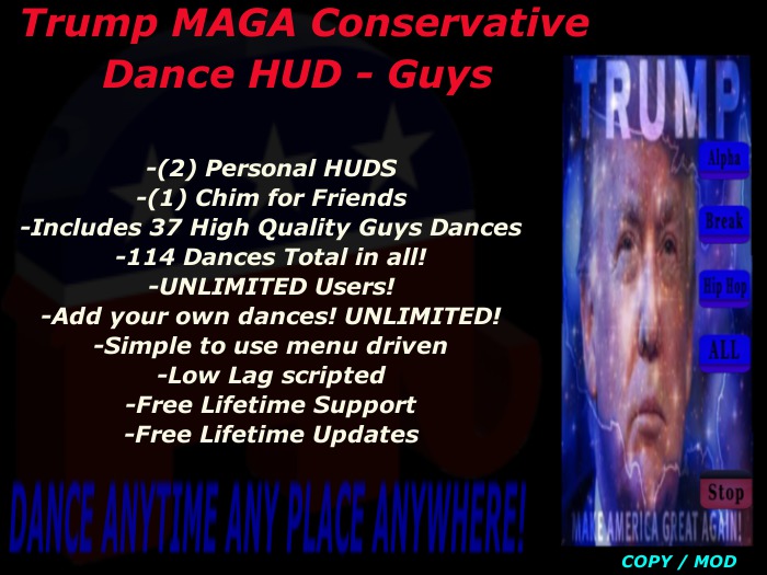 Second Life Marketplace - ** NEW LISTING SALE ONLY 495 L ** Trump MAGA ...