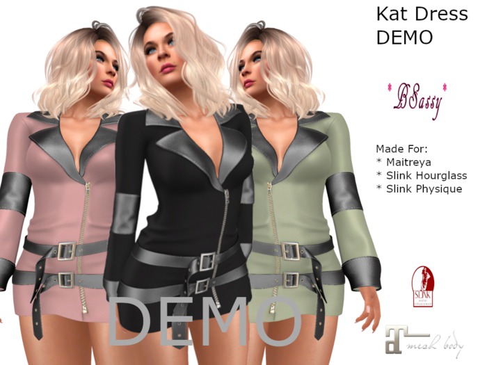 Second Life Marketplace Bsassy Kat Dress Demo