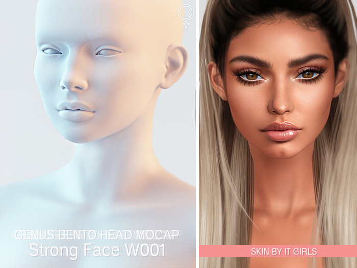 Second Life Marketplace - GENUS Project - Genus Head - Strong Face W001 ...