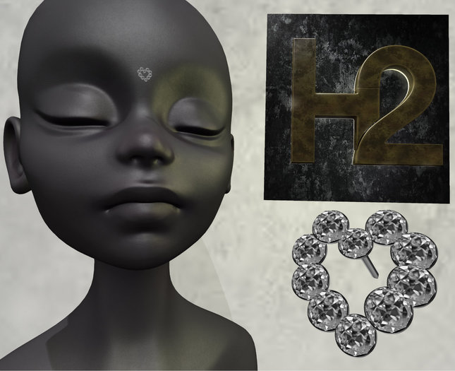 Second Life Marketplace - H2 - Heart Diamond forehead