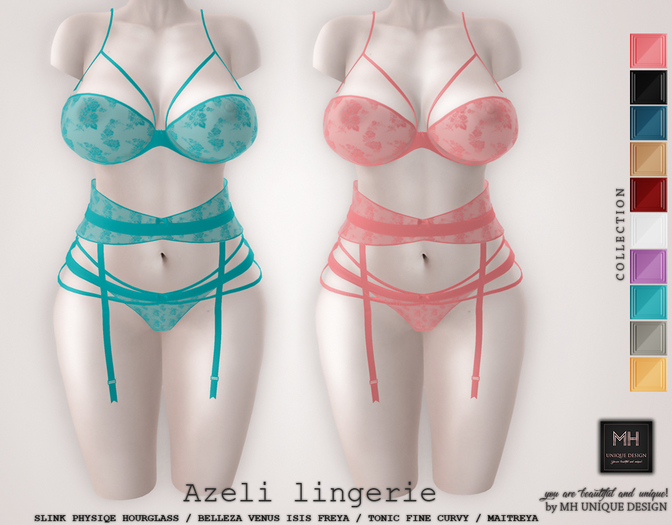 Second Life Marketplace - MH-Azeli Lingerie Collection