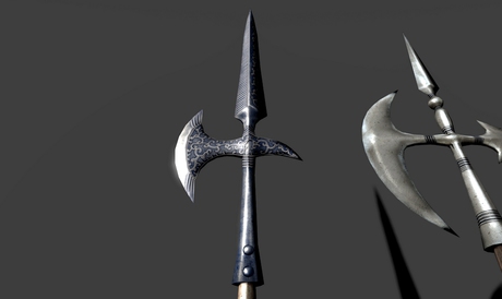 Second Life Marketplace - *NRG* Medieval Halberds Set with Weapons Rack ...