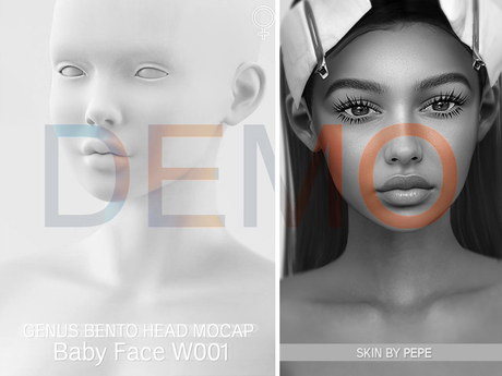 Second Life Marketplace - DEMO GENUS Project - Genus Head - Baby Face ...