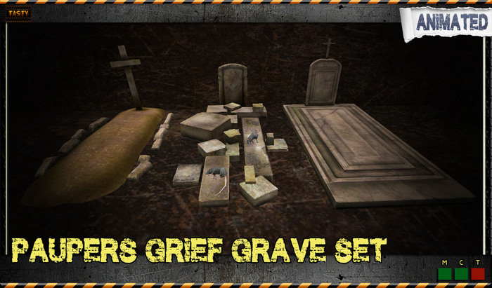 Second Life Marketplace - ..::Tasty::.. Paupers Grief Grave Set ...