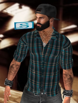 Second Life Marketplace - MERC - SHIRT - TEAL - CASUAL FOLDED ...