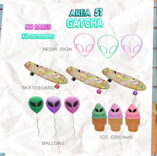 Second Life Marketplace - Ninety - Alien Ice Cream Pink (no copy )