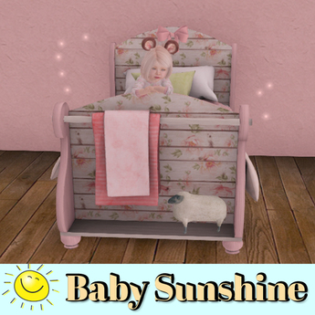Second Life Marketplace - Arden Bed in Soft Pink BOX